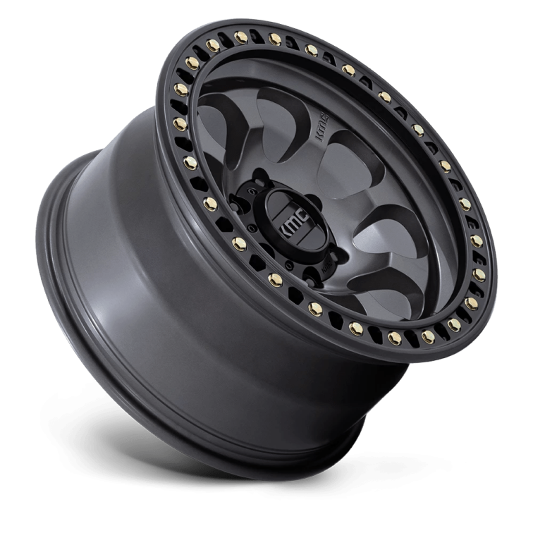 KMC KM550 RIOT SBL Anthracite W/ Satin Black Lip Wheels for Sale ...