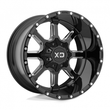 XD Series XD838 MAMMOTH Gloss Black Milled Wheels for Sale | WheelHero